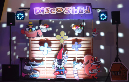 Indoor Disco Shed - Disco Wed